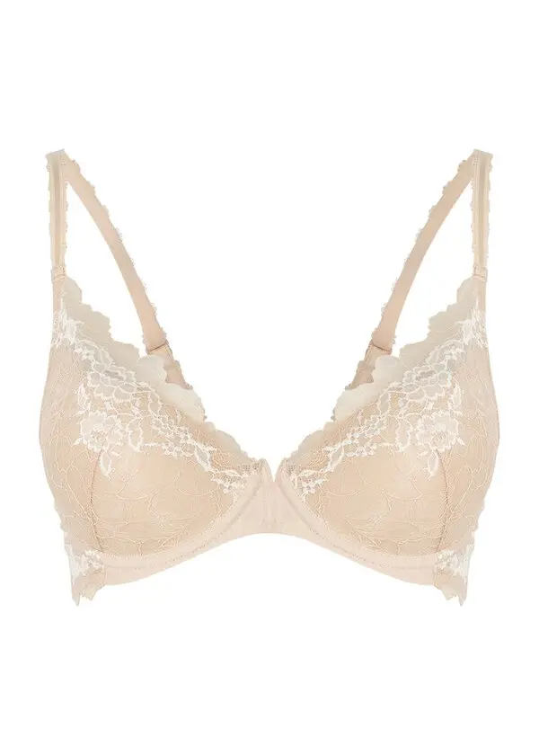 Wacoal Lace Perfection Push-up Bra - Beige