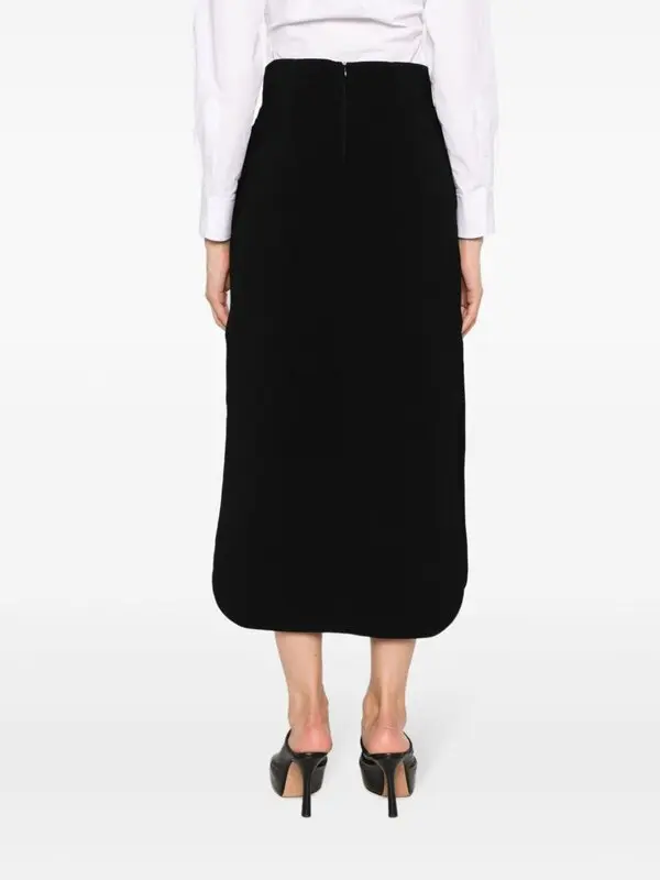 A.W.A.K.E. Mode Woven Midi Skirt