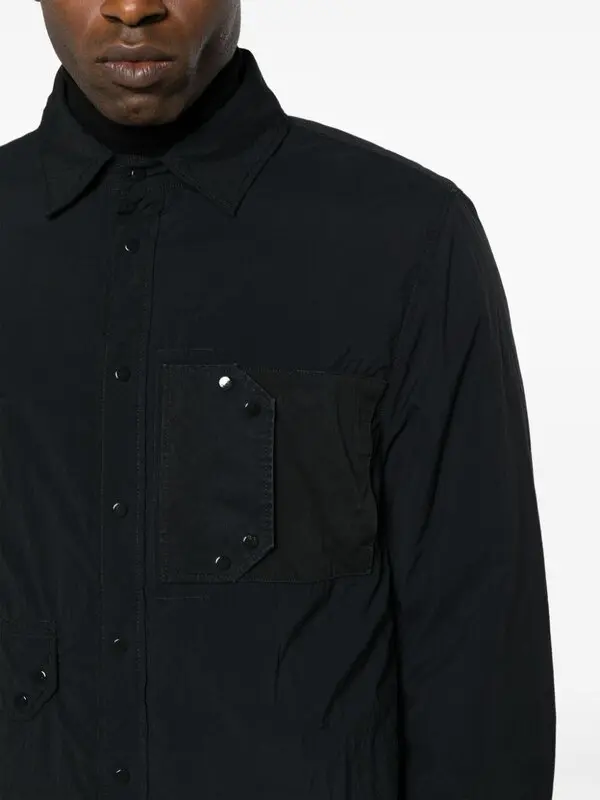 TEN C Padded Press-stud Shirt Jacket