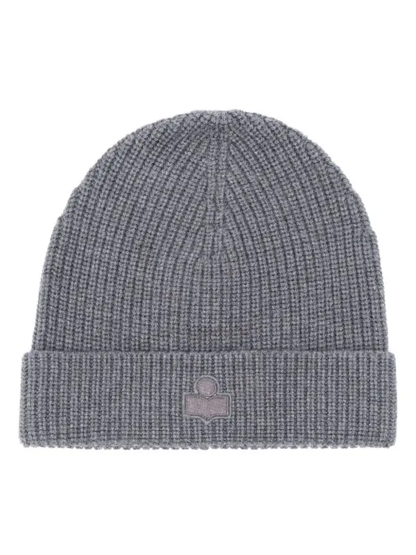 Isabel Marant Étoile Ribbed Knit Beanie - Grey