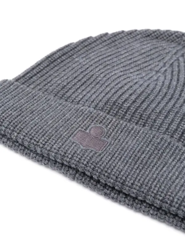 Isabel Marant Étoile Ribbed Knit Beanie - Grey