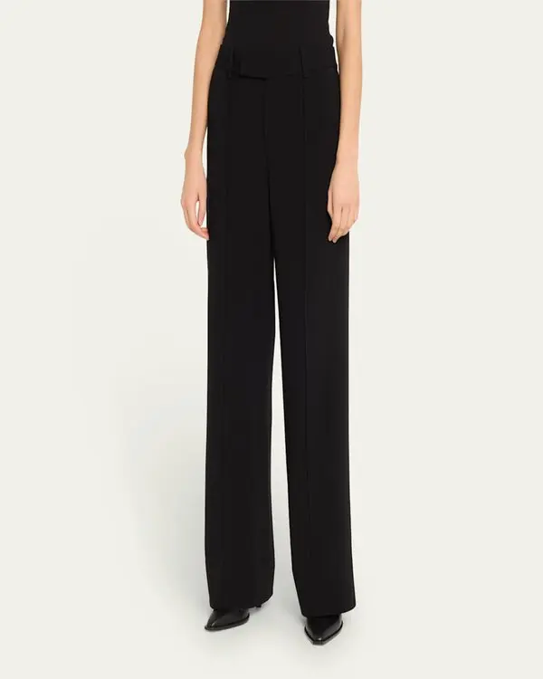 Proenza Schouler Weyes Flared Pants - Black