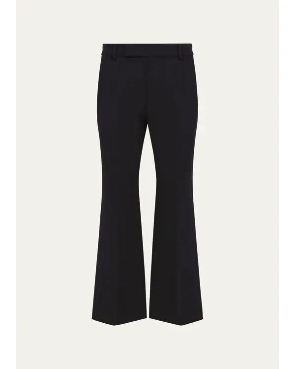 Proenza Schouler Marlene Tropical Wool Kick-flare Pants