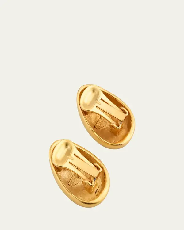 BEN-AMUN 24k Electroplated Clip-on Earrings