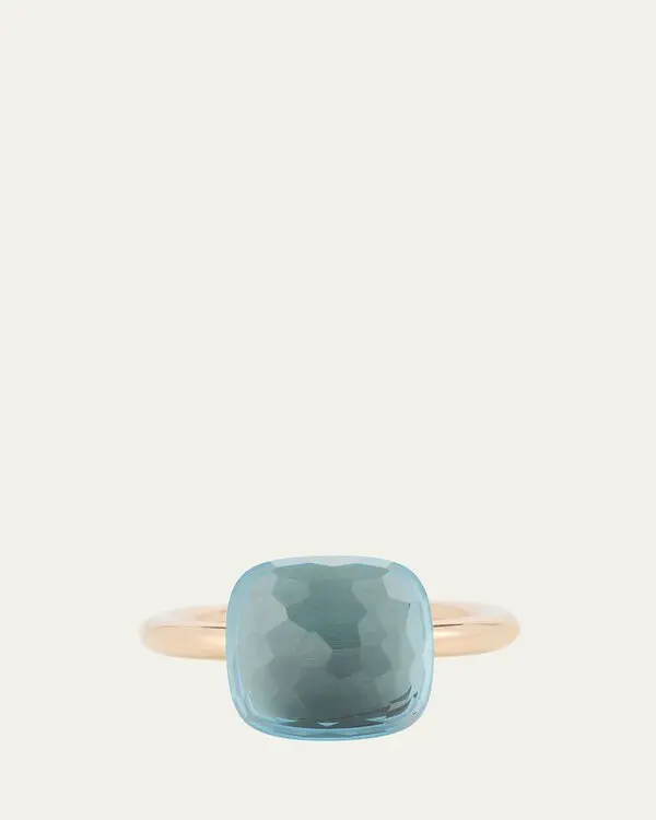 Pomellato Nudo Ring With Topaz - Two Tone Gold