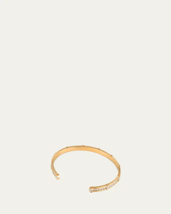 VILTIER 18k Yellow Rayon Diamond Bangle