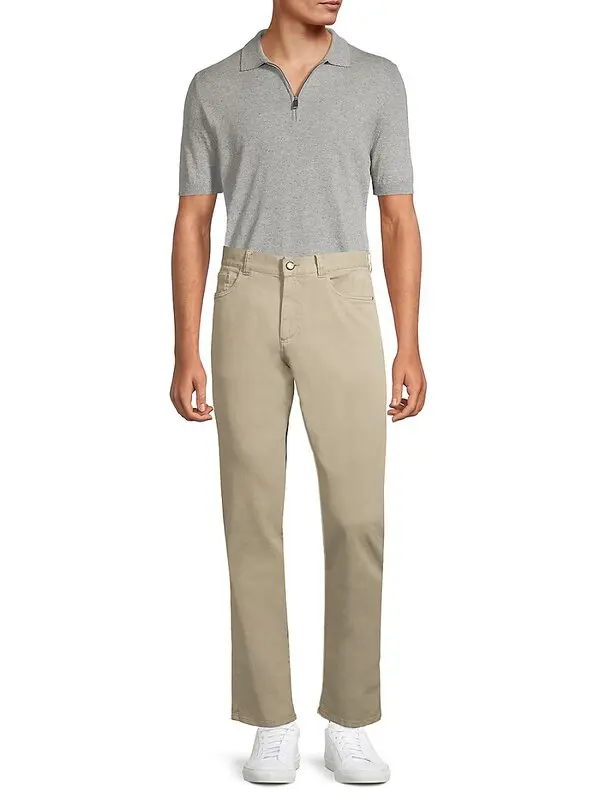 Canali Garment-dyed Five-pocket Pants
