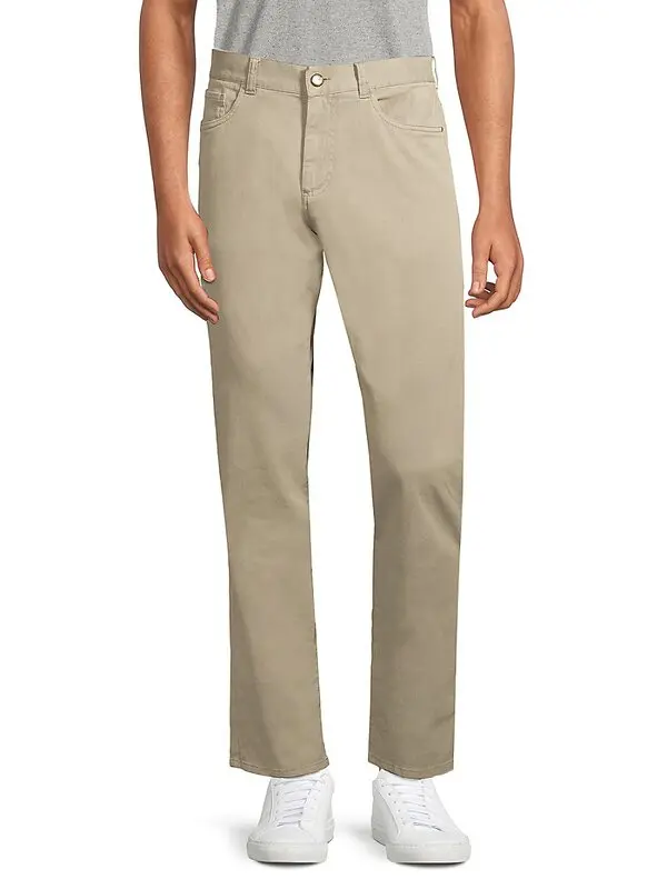 Canali Garment-dyed Five-pocket Pants