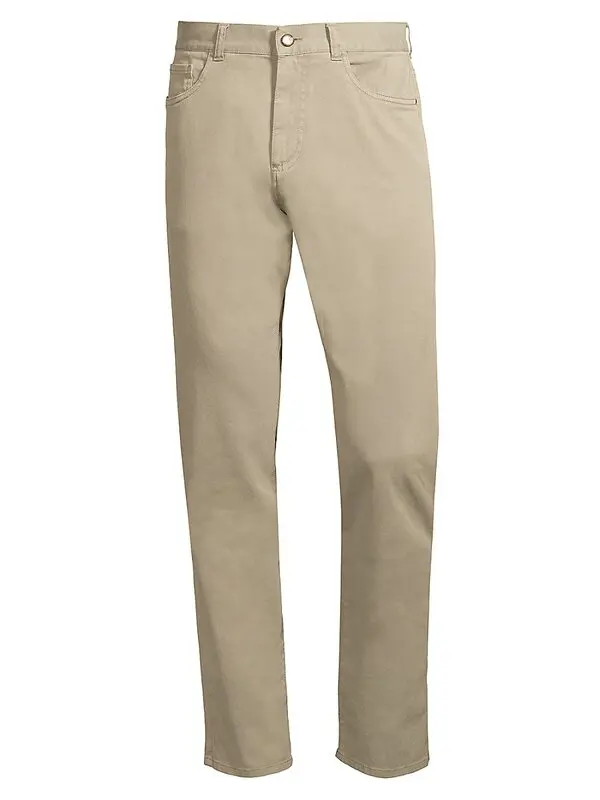Canali Garment-dyed Five-pocket Pants