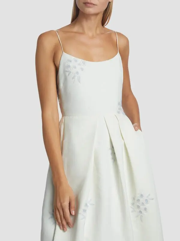 SACHIN BABI Audra Embroidered Midi Dress