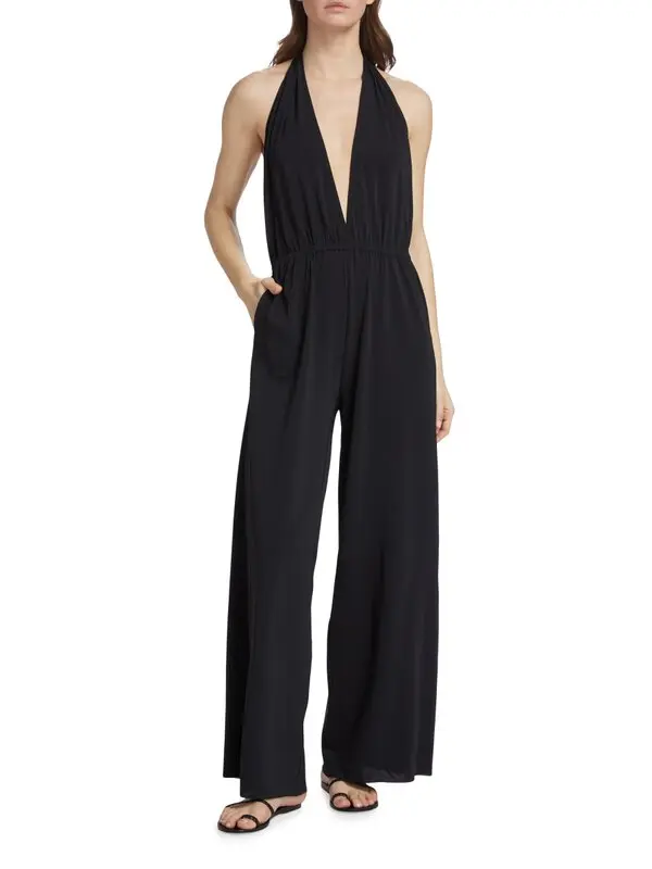 ERES Abby Halter Plunge Jumpsuit