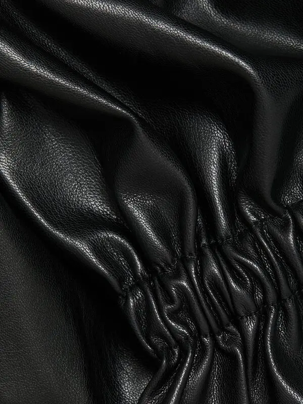 Cinq À Sept Holly Faux Leather Puff-sleeve Jacket - Black