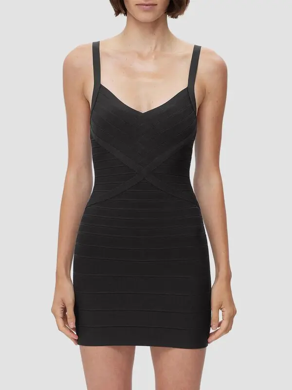 Herve Leger Icon Bandage Body-con Minidress