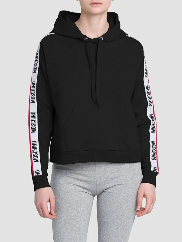 Moschino Stretch-cotton Knit Hoodie