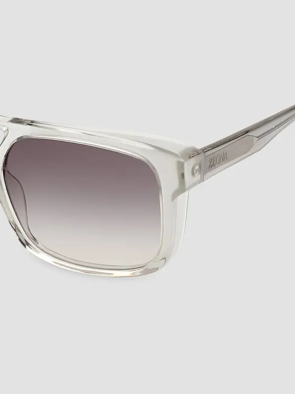 Zegna 59mm Metal Sunglasses