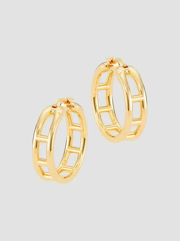 Saks Fifth Avenue Collection 14k Yellow Double-row Hoop Earrings - Gold