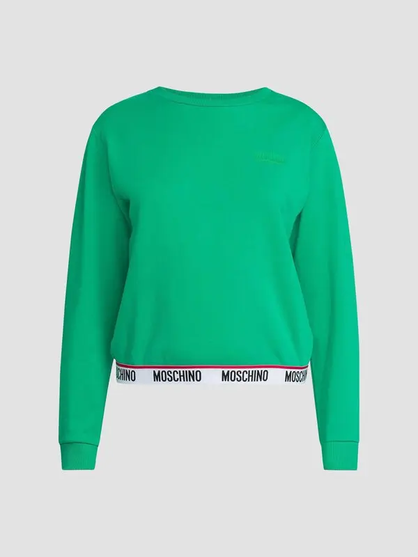 Moschino Stretch-cotton Crewneck Sweatshirt