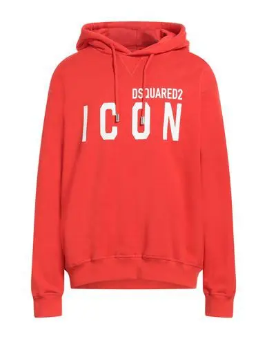 Dsquared2 Cotton And Elastane Hooded Sweatshirt - Tomato Red