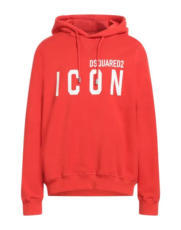 Dsquared2 Cotton And Elastane Hooded Sweatshirt - Tomato Red
