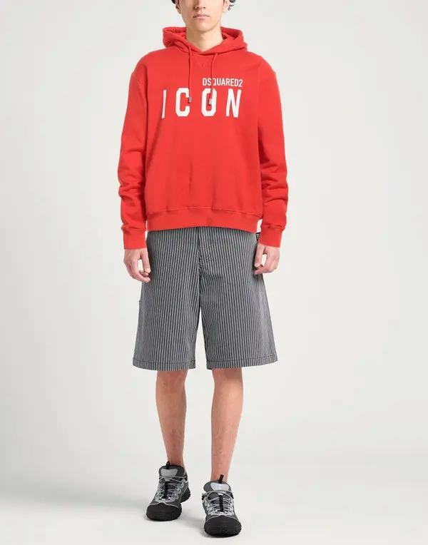 Dsquared2 Cotton And Elastane Hooded Sweatshirt - Tomato Red