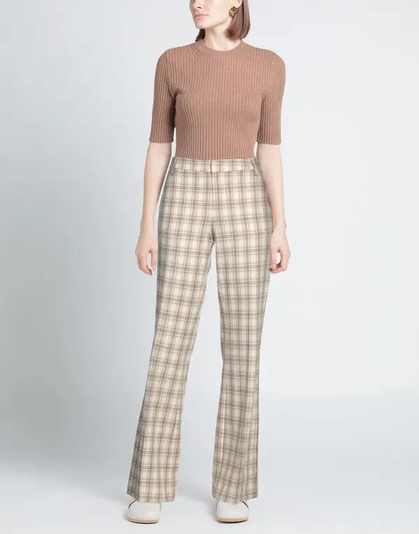 DONDUP Tartan Flared Trousers