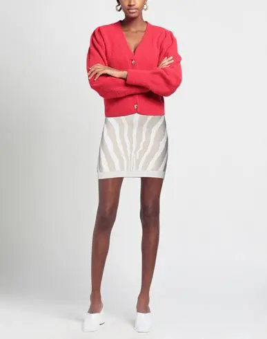 Balmain Mini Skirt In Viscose Blend - White