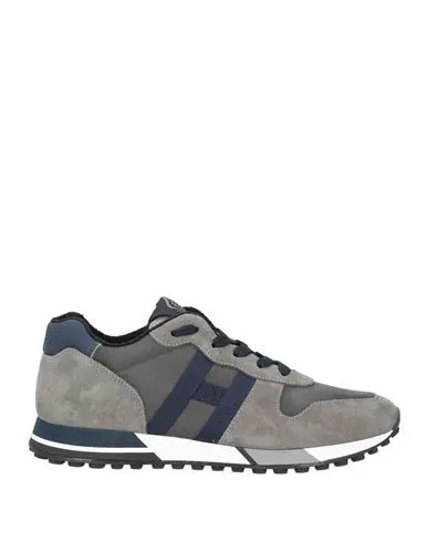Hogan Sneakers Taupe Size Leather, Textile Fibers