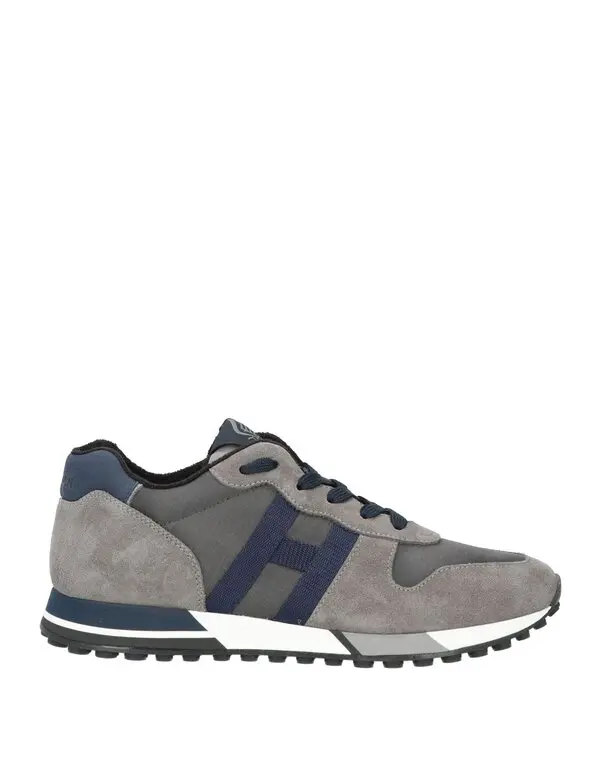 Hogan Sneakers Taupe Size Leather, Textile Fibers