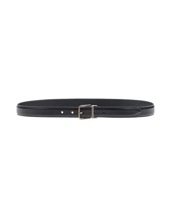 Dolce & Gabbana Soft Leather Belt - Black