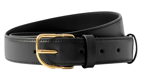 THE ROW Caspian Leather Belt - Black