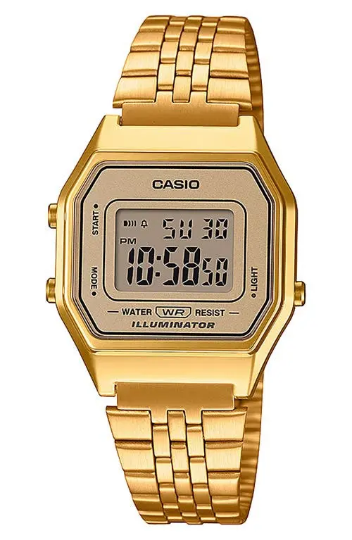 Casio Digital Bracelet Watch - Gold
