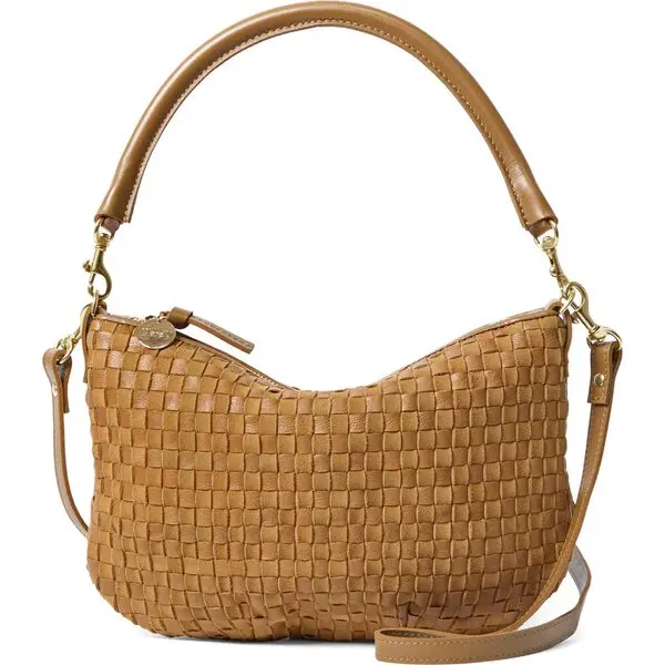 Clare V. Petit Moyen Woven Messenger Bag - Sequoia