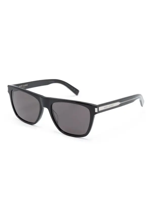 Saint Laurent Logo-engraved Square-frame Sunglasses