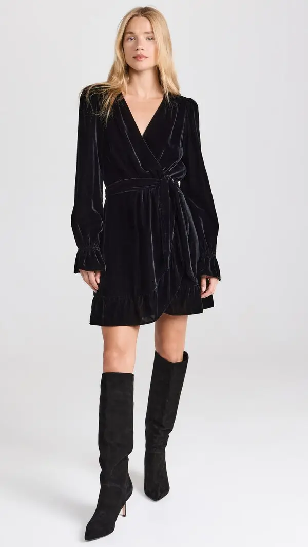 Paige Ysabel Velvet Mini Dress