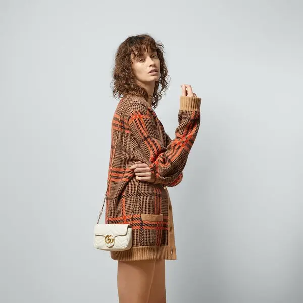 Gucci Gg Marmont Super Mini Bag - White | Editorialist