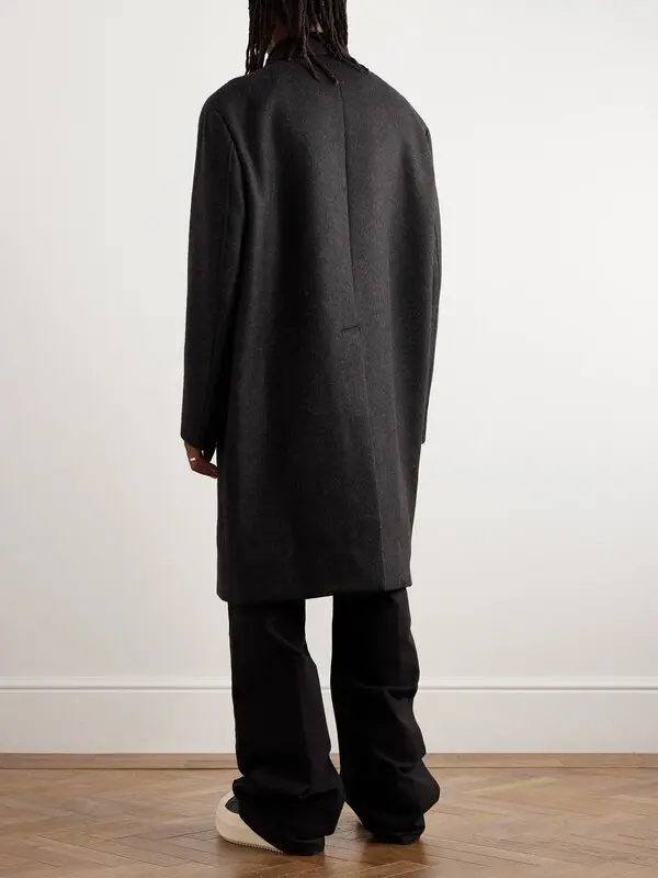Rick Owens Jumbo Mélange Wool-felt Coat