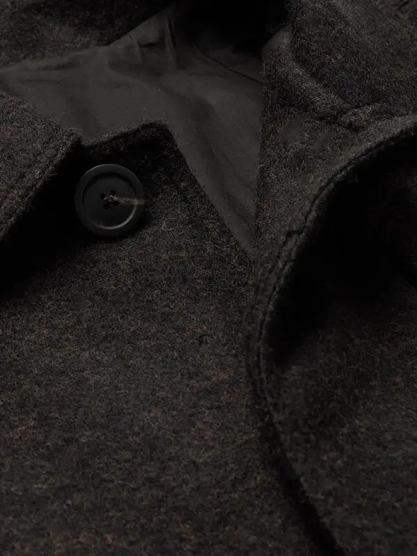 Rick Owens Jumbo Mélange Wool-felt Coat