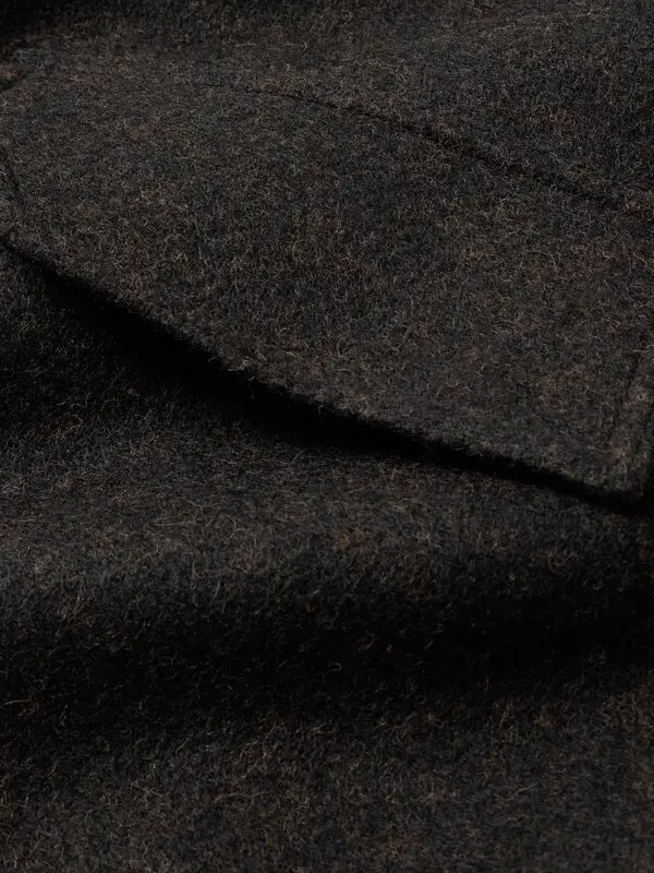 Rick Owens Jumbo Mélange Wool-felt Coat