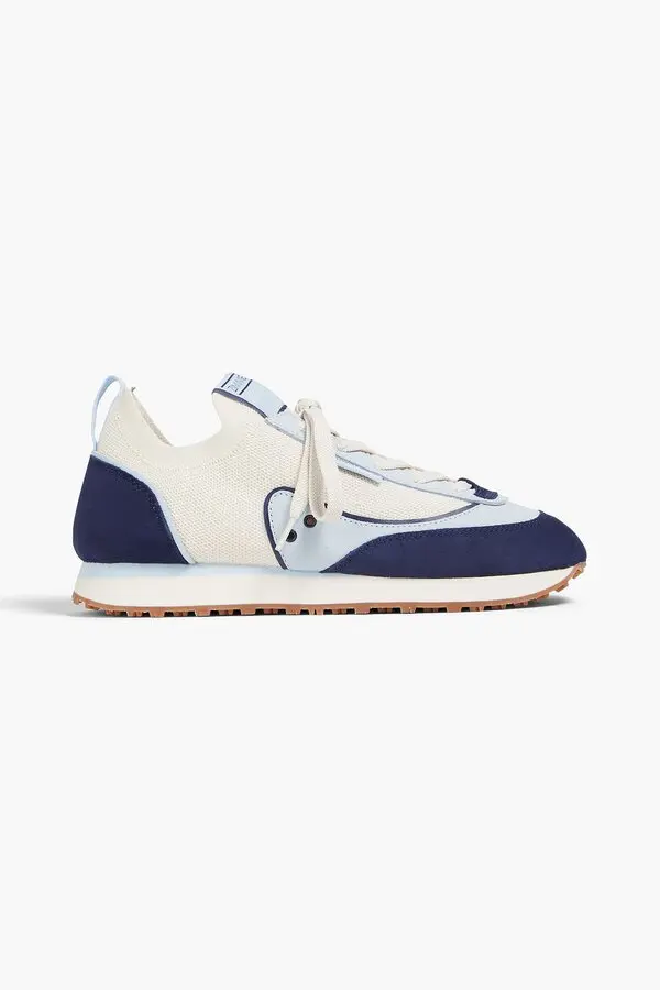 Zimmermann Suede And Stretchknit Sneakers
