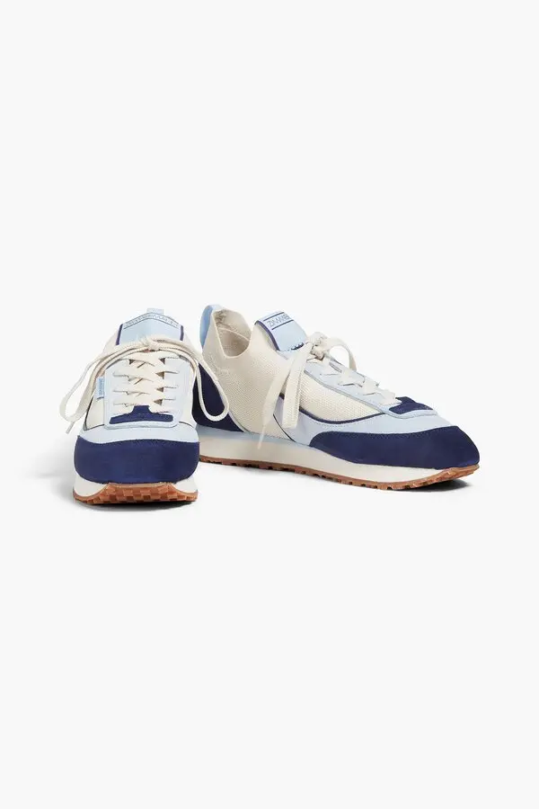 Zimmermann Suede And Stretchknit Sneakers