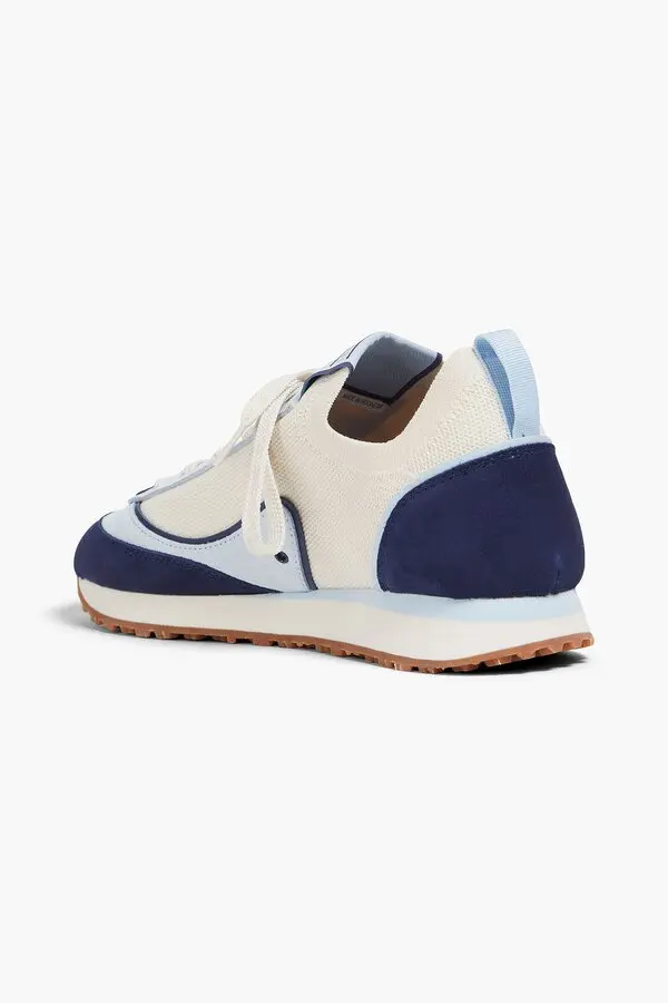 Zimmermann Suede And Stretchknit Sneakers