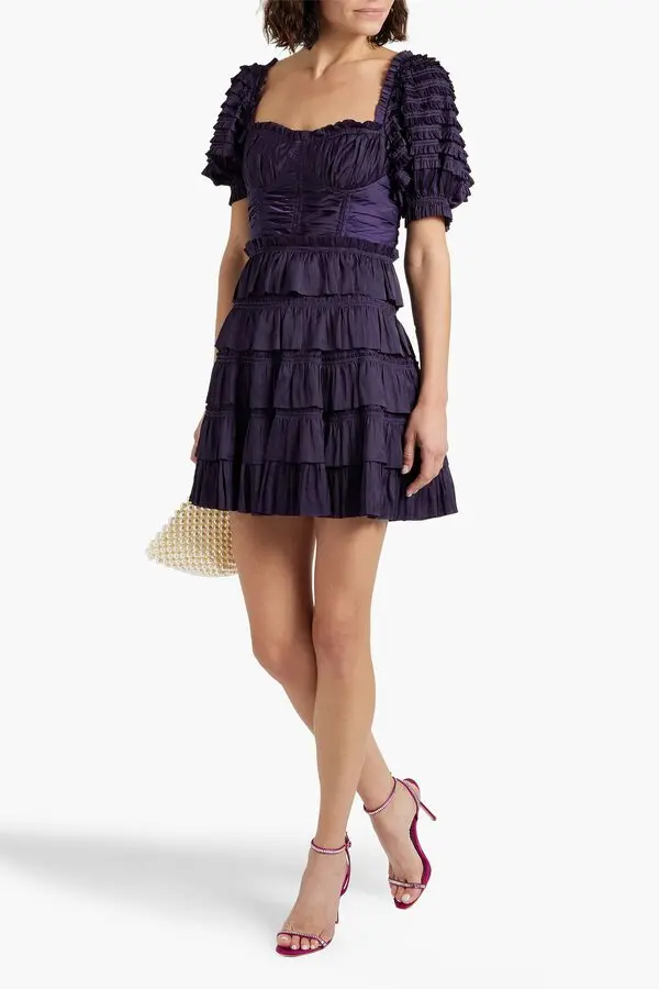 Ulla Johnson Lucette Tiered Mini Dress
