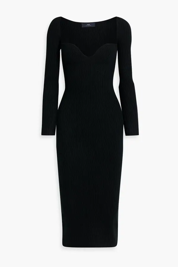 Arch4 Coco Ribbed Cashmere Midi Dress