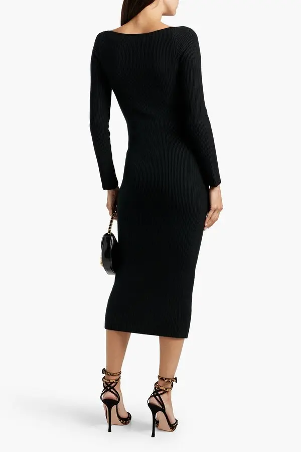 Arch4 Coco Ribbed Cashmere Midi Dress
