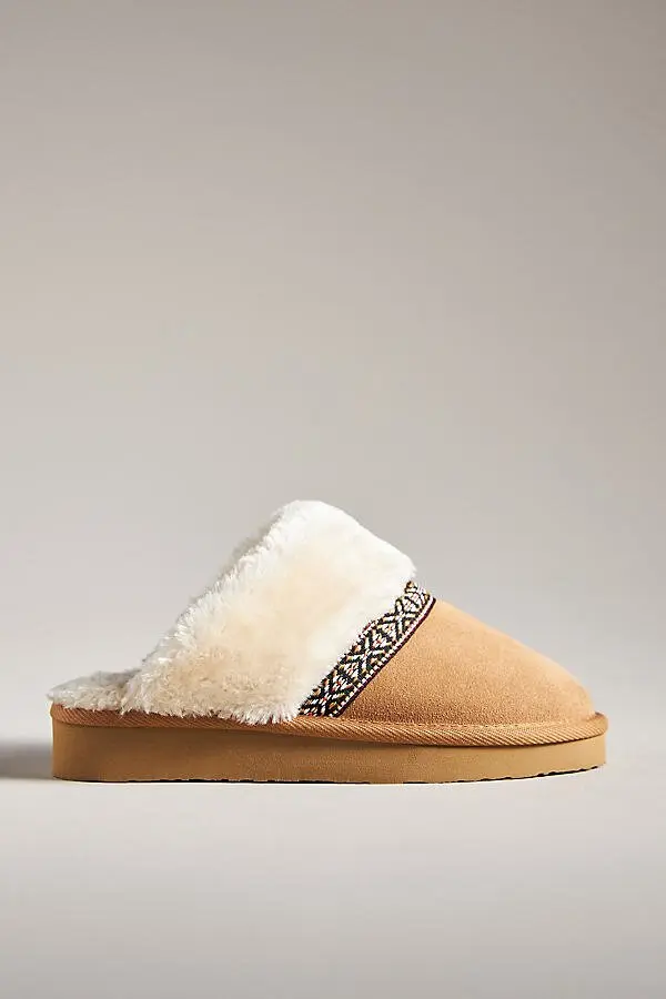 Minnetonka Corie Slippers - Honey