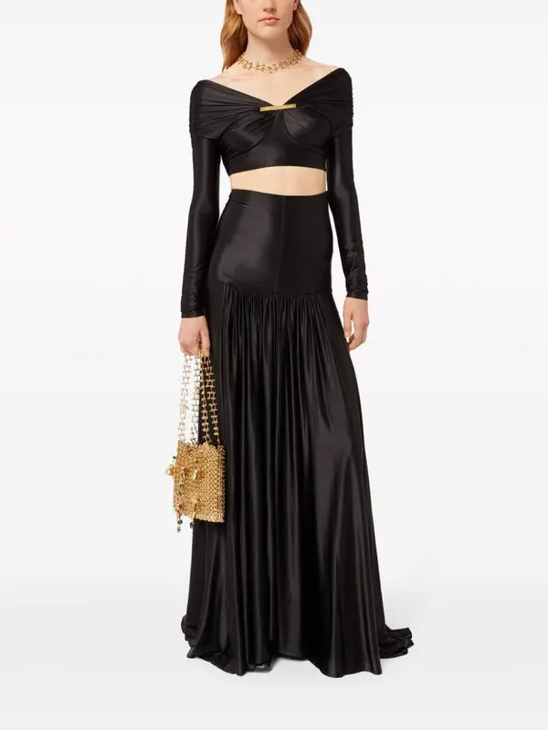 Rabanne Glossy Cropped Top