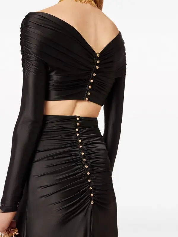 Rabanne Glossy Cropped Top