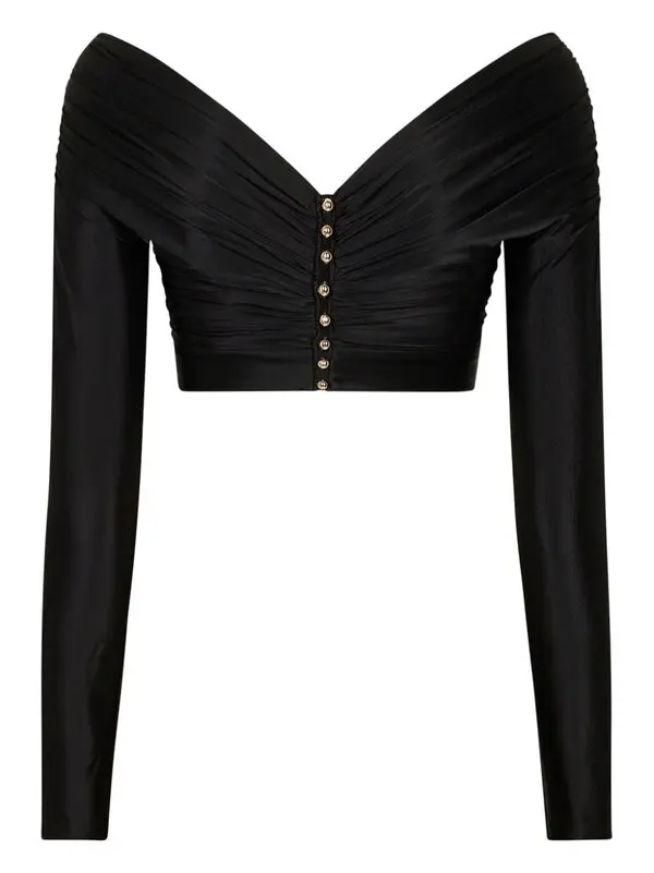 Rabanne Glossy Cropped Top
