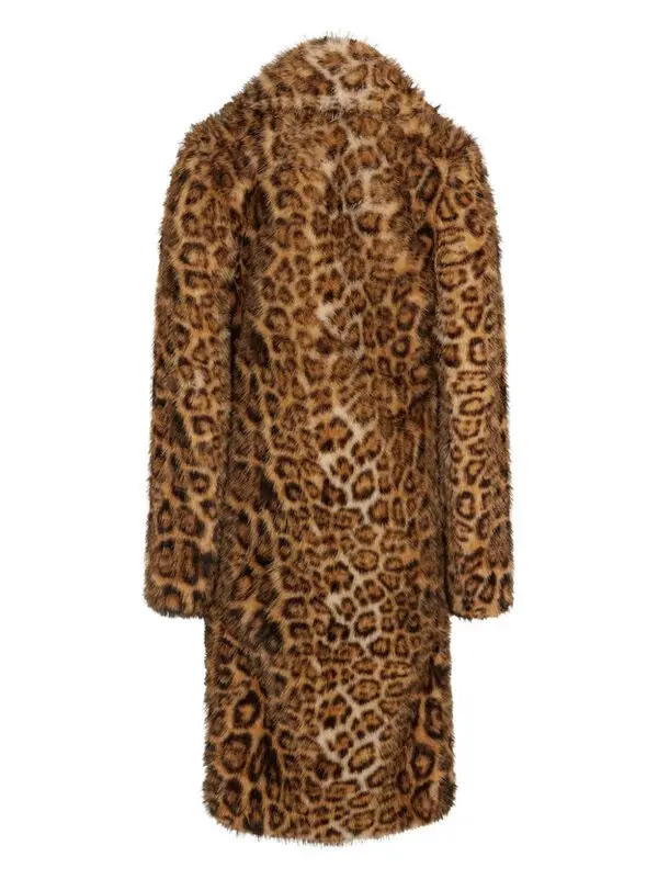 Rabanne Leopard Print Faux-fur Coat