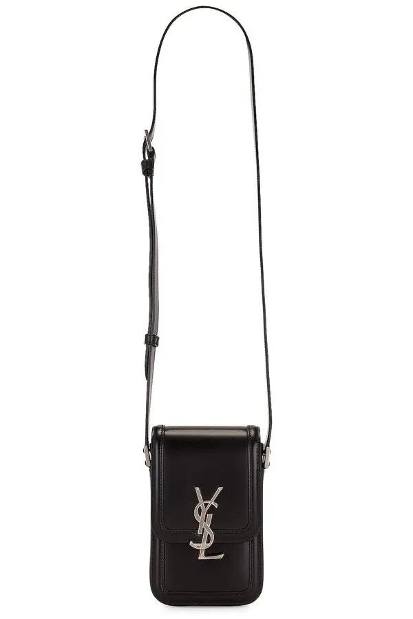 Saint Laurent Solferino Phone Case Bag - Nero